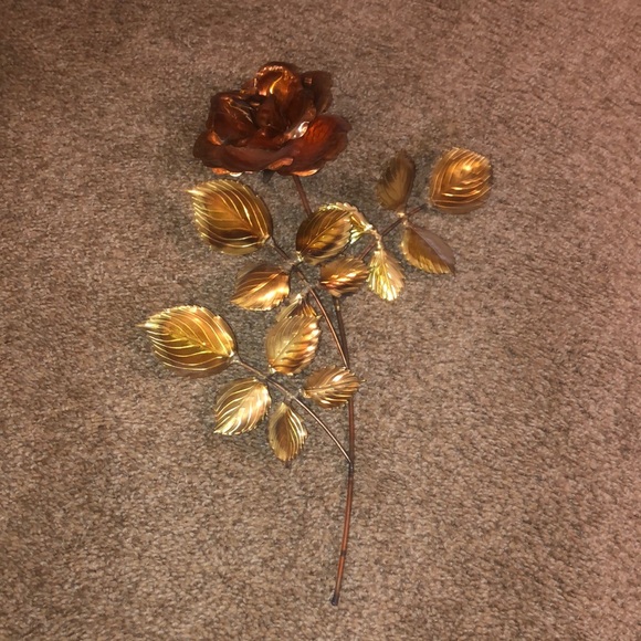 Home Interiors | Accents | Vintage Home Interior Single Rose Wall Decor ...